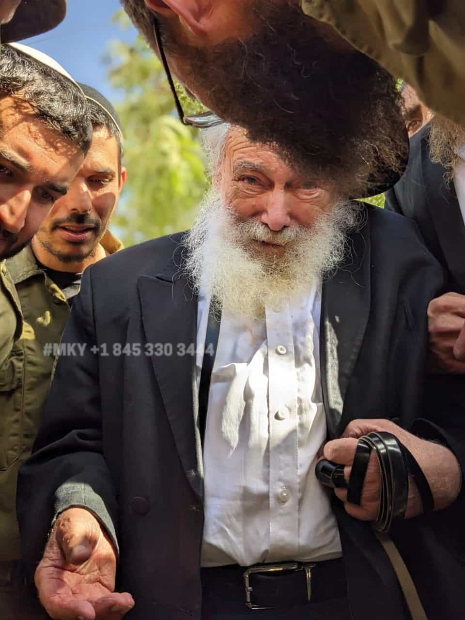 A car arrives on base, and from within comes Rav Avigdor Nebenzahl – he ...
