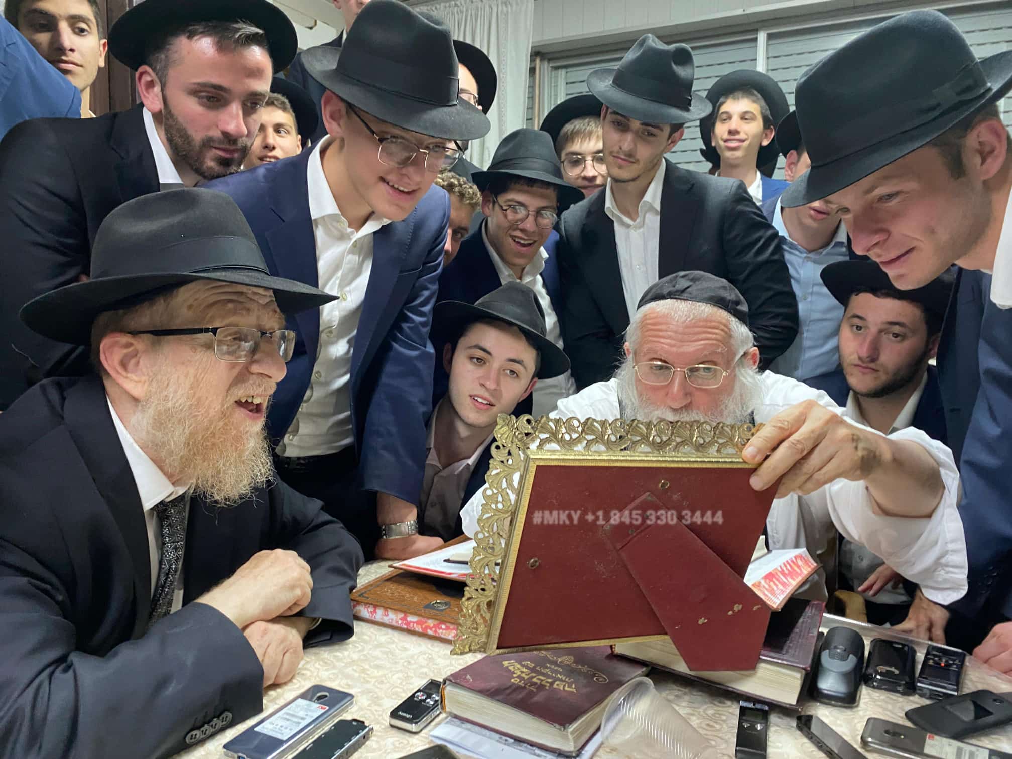 On a visit to Rav Simcha Scheinberg, talmidim of Toras Emes Toras Chaim ...